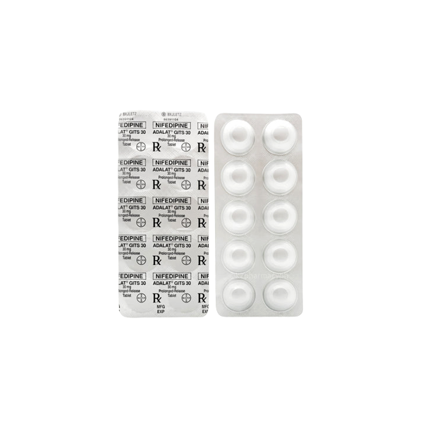 ADALAT GITS 30 Nifedipine 30mg Prolonged Release Tablet 1's price in ...